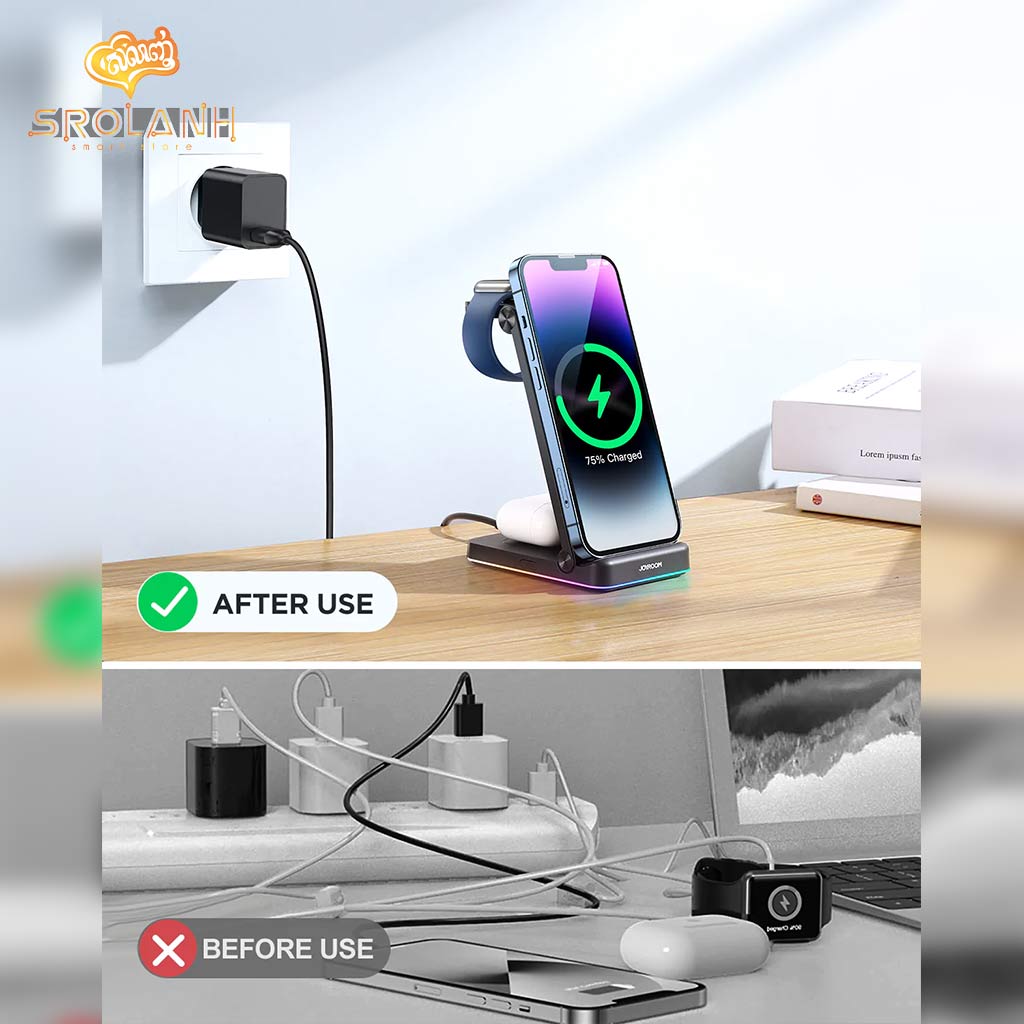 Joyroom 3 In 1 Foldable Wireless Charging Station Jr Wqn01 Srolanh